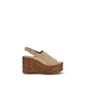 Chlo&eacute; Maxime Keilsandalen - - Shoes - Damen - Beige - 41 EU