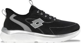Lotto BELLIZIA Unisex Sneaker, Black/Grey, 42 EU