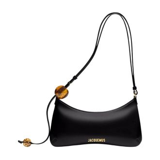 Jacquemus Femme, Sacs, Noir, Taille: ONE Size Sac à main noir avec détails de perles