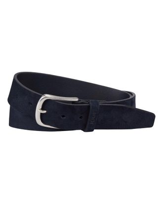 Joop Casual G&uuml;rtel aus Veloursleder mit Label-Gravur in