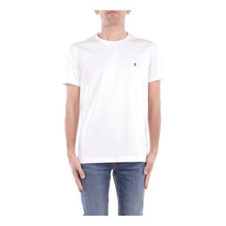 Dondup Homme, Tops, Blanc, Taille: XL T-shirt Logo Front Coupe Standard