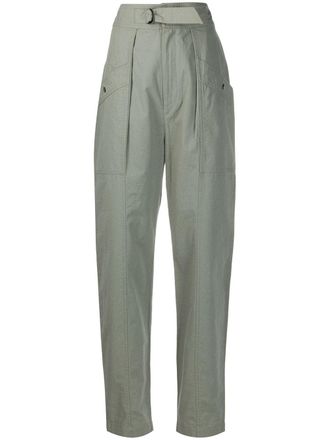 Isabel Marant pantalon fusel&eacute; &agrave; taille haute - Vert