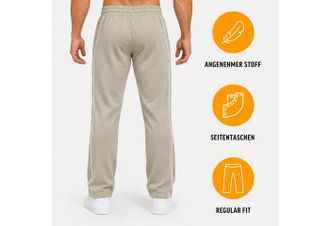 Smilodox Jogginghose Brenvaro Jogger, Regular Fit, Gymhose mit Kordelzug, Streetwear Piping-Details, elastischer Bund, Kordelzug, Seitentaschen