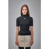 Courr&egrave;ges Reedition Rib Knit Mockneck Top
