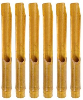 BESPORTBLE Bamboo Tubes pour Carillon 6 PièCes Accessoires De Remplacement en Bambou Naturel pour DéCoration Jardin Et DIY Sons Relaxants