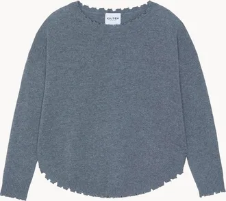 Kujten Pull cachemire col rond liquette - Pull Mela