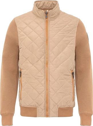 Cipo & Baxx Herren Übergangsjacke Steppjacke Sweat Rautenmuster Jacke CJ295 Beige XXL