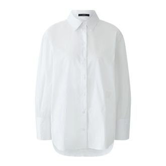 Oui Extralanges A-Linien-Shirt - - Blouses & Shirts - Damen - Wei&szlig; - XL