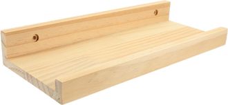 BESPORTBLE VICASKY Robustes Schwebendes Wandregal Kleines Nordisches Wandmontage Regal f&uuml;r Schlafzimmer und Bad Platzsparendes H&ouml;lzernes Ausstellungsregal 30X12X