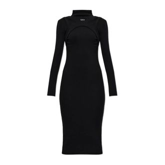 Off-white Bleistiftkleid mit Rollkragen - - Dresses - Damen - Schwarzk - XL