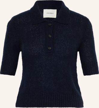 Lisa Yang Lisa Yang Strick-Poloshirt Masy Mit Cashmere blau