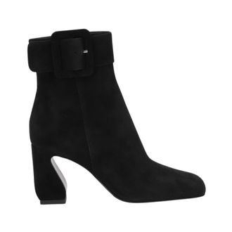 Sergio Rossi Rote Stiefeletten mit Schnalle - - Shoes - Damen - Schwarzk - 38 EU