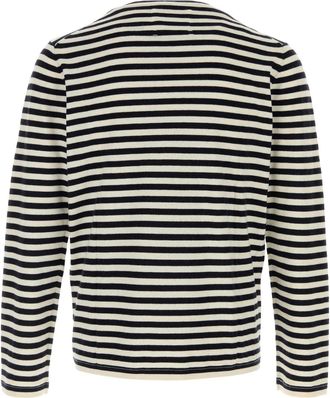 Extreme Cashmere Mens Embroidered Cotton Blend N&acirc;&deg;500 Sweater Breton Exterior: Cashmere Maglieria