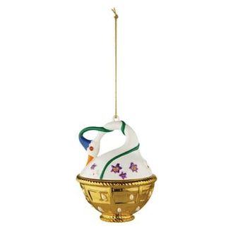 Alessi Boule de Noël Noël - Or - Porcelaine - Designer Marcello Jori
