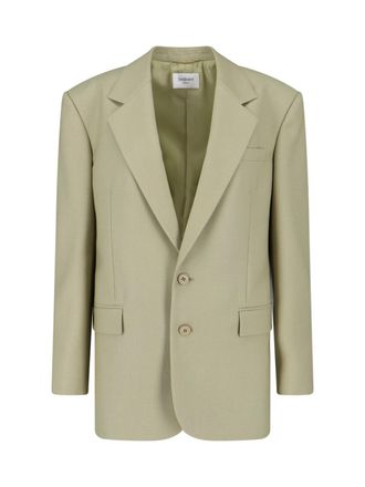 Saint Laurent Einreihiger Blazer Aus Wolle Und Seide