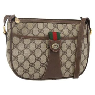 Gucci Sac bandouli&egrave;re en toile Pre-owned - Femme - Pre-owned - Beige - Taille: ONE Size