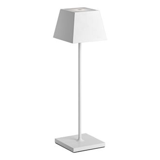 Rossini Siesta LED-Tischlampe, tragbar, wiederaufladbar, mit USB-Touch, dimmbar, IP54, Innen- und Au&szlig;enbereich, H. 37 cm, 2,2 Watt, warmes Licht, 2700 K, 200 