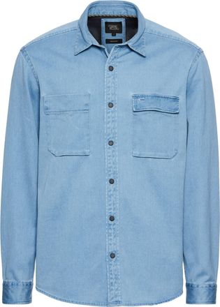 Camel Active Herren Hemd aus Reiner Baumwolle Blau, Menswear-XXL