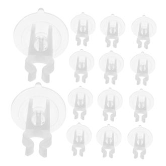 Angoily 15 St&uuml;ck Transparente PVC Saugn&auml;pfe Mit Clip F&uuml;r Led Kerzenhalter Wiederverwendbar F&uuml;r Fenster Und Wandkerzen in Wohnmobilen Stabile Befestigung Ohne 