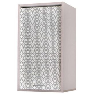 Les Tendances Meuble mural de cuisine gris à rideau imprimé gris Couna L 40 x H 72cm