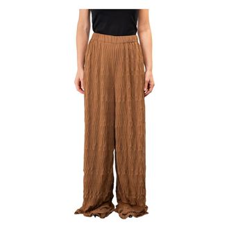 Pierantonio Gaspari Femme, Pantalons, Brun, Taille: 40 FR Pantalone Plisse