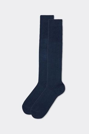Calzedonia Lange Socken Mit Kaschmir Blau