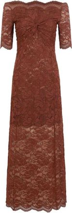 Paco Rabanne Femme, Robes, Brun, Taille: 34 FR Robe Mi-longue en Dentelle