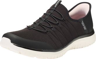 Skechers Damen Virtue Glow Sneaker, Schwarz, 42 EU