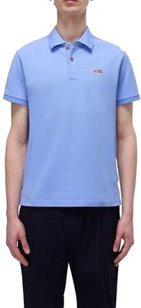 Napapijri Homme Polo à Manches Courtes Eruggy Bleu Clair XXL