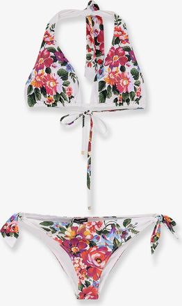 Dolce & Gabbana Nylon bikini with floral print - DOLCE & GABBANA - gender_Woman