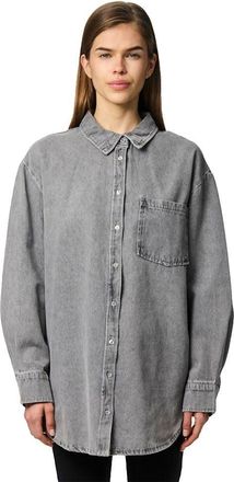 Pieces Damen Jeanshemd PCMAISIE 17150991,Grey Denim,XS