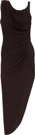 Elisabetta Franchi Femme, Robes, Brun, Taille: 42 FR Elisabetta Franchi Robes