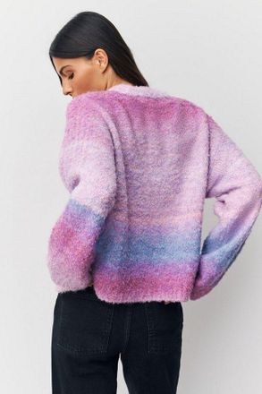 Next Rundhalspullover Boucl&eacute;-Rundhalspullover mit Wolle (1-tlg)