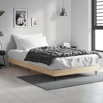 vidaXL Cadre de lit sans matelas ch&ecirc;ne sonoma 100x200 cm Vidaxl