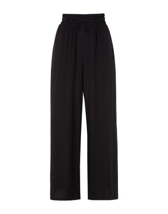 8 by YOOX VISCOSE HIGH-WAIST WIDE LEG PANT