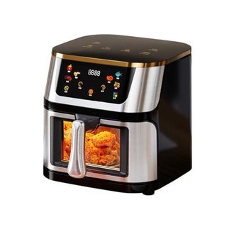 Generic Four &agrave; Friteuse &agrave; Air En Verre 10 L, Friteuse Num&eacute;rique Intelligente 8 En 1 1 400 W Avec Commande Tactile, Fen&ecirc;tre Extra-large, Technologie Rapid Cris