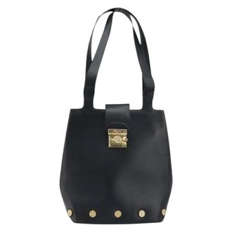Ferragamo Pre-owned Leder Schultertasche - - Pre-owned - Damen - Schwarzk - ONE SIZE