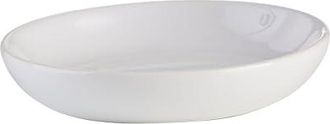 axentia Seifenschale Leander, dekorative Badausstattung, ovale Seifenablage, Seifenhalter ohne Wandmontage, Badaccessoires aus Keramik,ca. 10,5 x 10,5 x 2 cm,