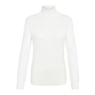 Kaffe Femme, Pulls, Blanc, Taille: 38 FR Pull &agrave; col roul&eacute; doux