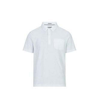 Pierre Cardin Polo &agrave; motif carreau en maille de coton