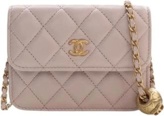 Chanel Sac bandouli&egrave;re pochette doccasion - Femme - Pre-owned - Rose - Taille: ONE Size