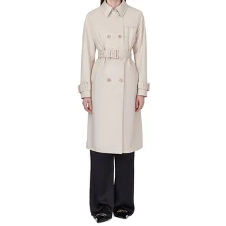 Herno Womens White Cotton Coat Clothing