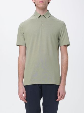 Zanone Polo Homme couleur Vert Sapin