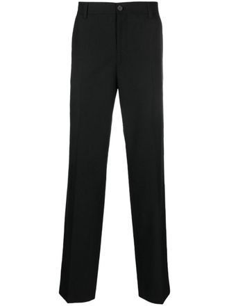 Filippa K pantalon droit à taille élastique en laine recyclé - Noir