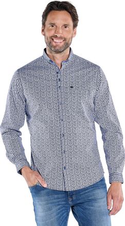 Engbers Herren Herren Langarm-Hemd gestreift, Marineblau, 39124, Marineblau in Gr&ouml;&szlig;e XXL