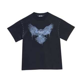 Just Cavalli Eagle T-shirt - - Tops - Herren - Schwarzk - L