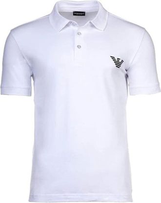 Emporio Armani Homme, Tops, Blanc, Taille: L Polo Essentiel