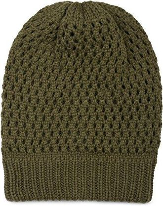 styleBREAKER Bonnet en Maille avec Motif ajouré, Bonnet Mou dhiver, Unisexe 04024139, Couleur:Olive