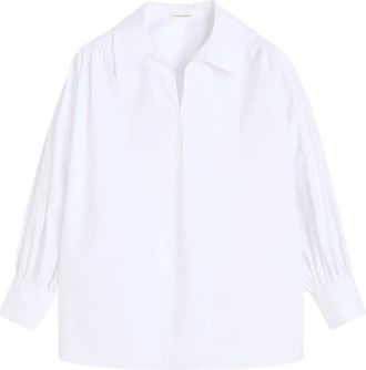 By Malene Birger Femme, Blouses et Chemises, Blanc, Taille: 42 FR Leonora Blouse