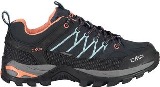 F.lli Campagnolo Wanderschuh CMP RIGEL LOW WMN WP TREKKING SHOES, Damen, Gr. 36, blau (b.blau, giada, peach), Leder, Schuhe Wanderschuh, wasserdicht, Topseller